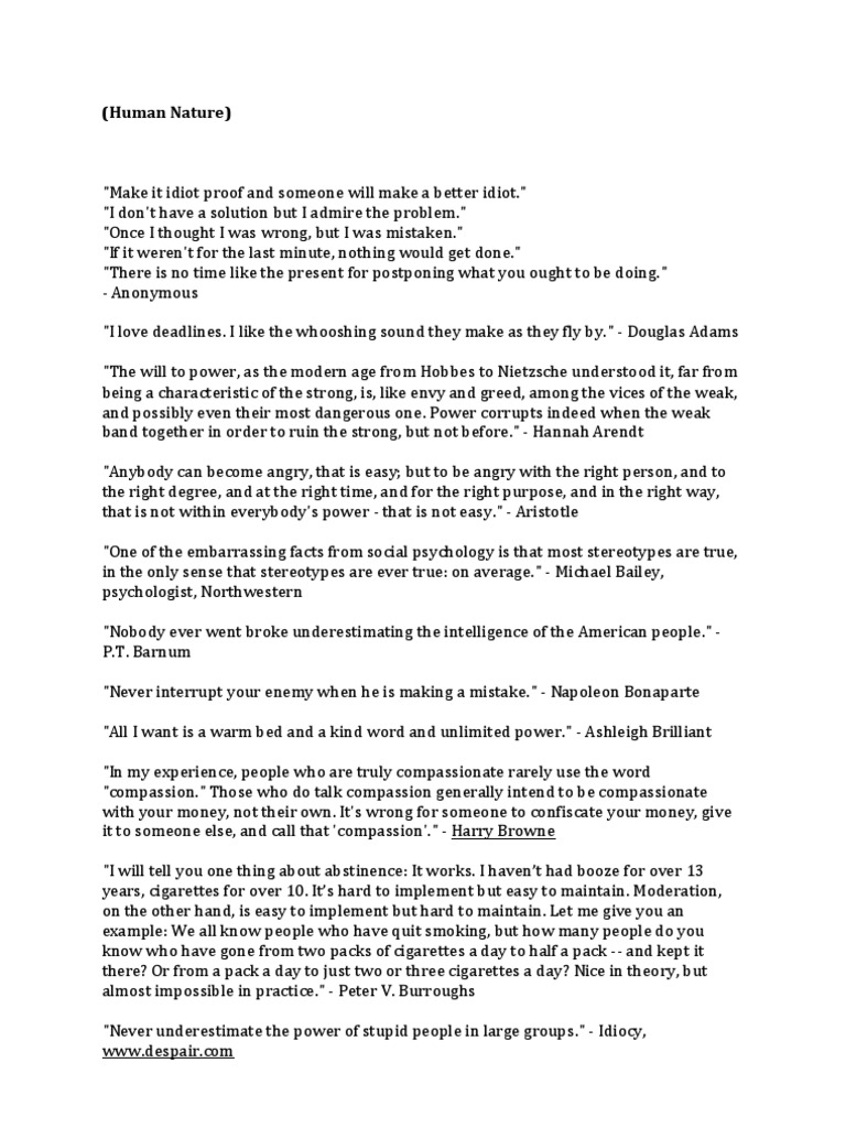 Human Nature | PDF | Human Nature | Science