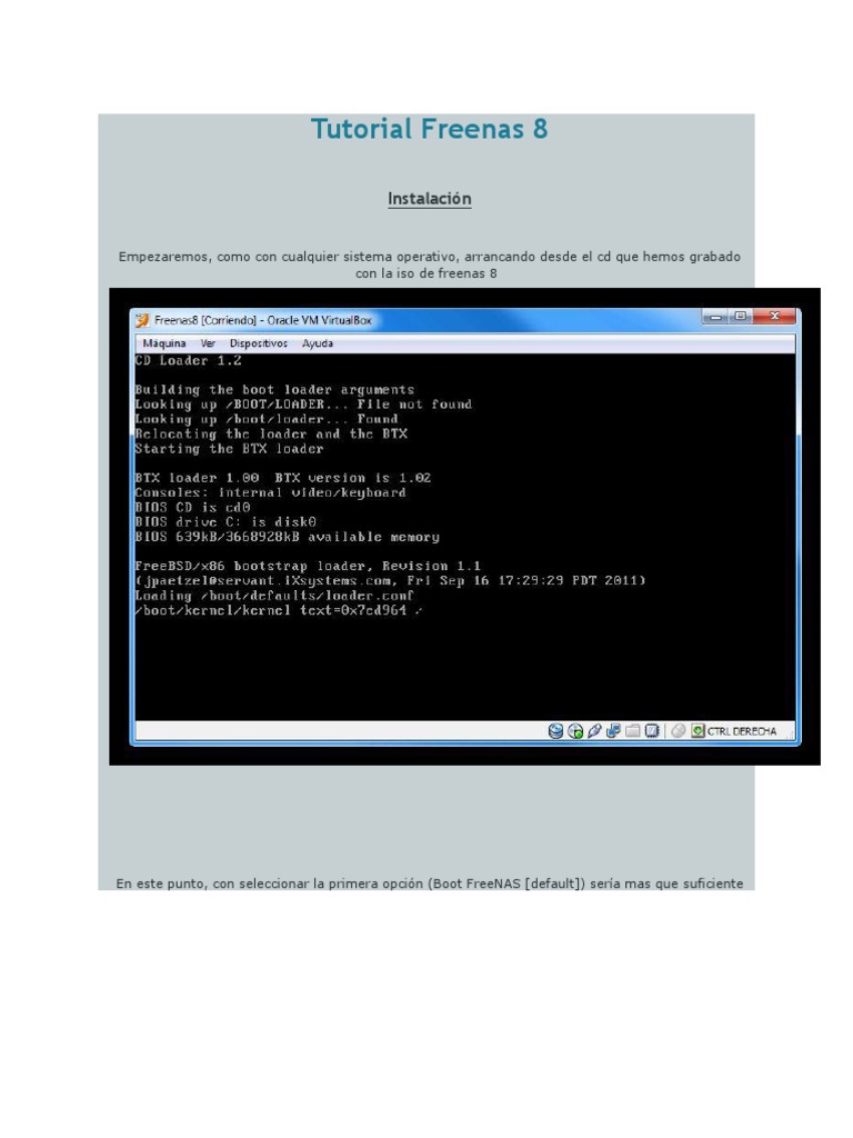 Tutorial Freenas 8 | PDF | Dirección IP | Red de computadoras
