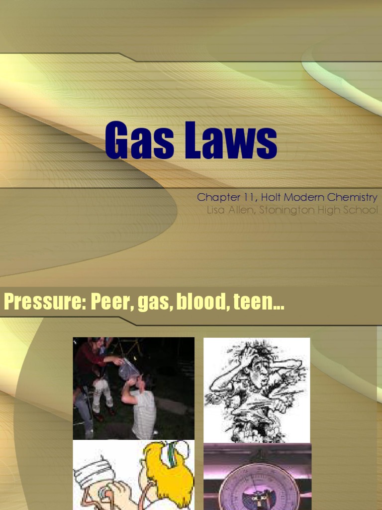 Gas Laws: Chapter 11, Holt Modern Chemistry | PDF
