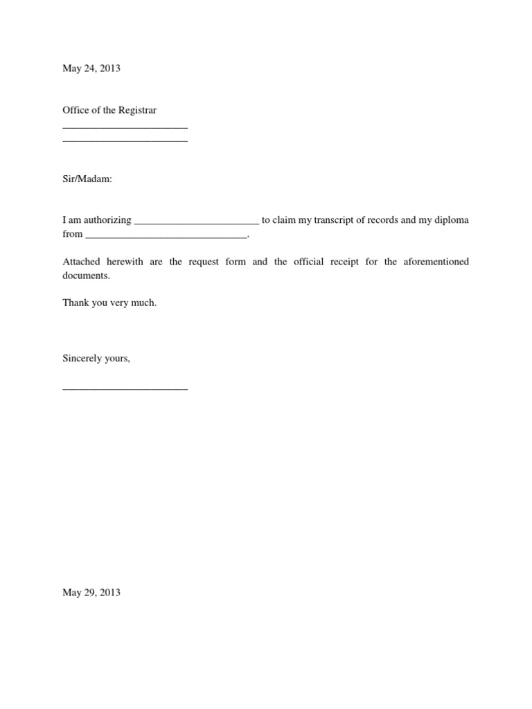 Sample Authorization Letter | PDF