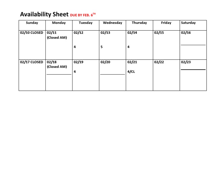 Availability PDF