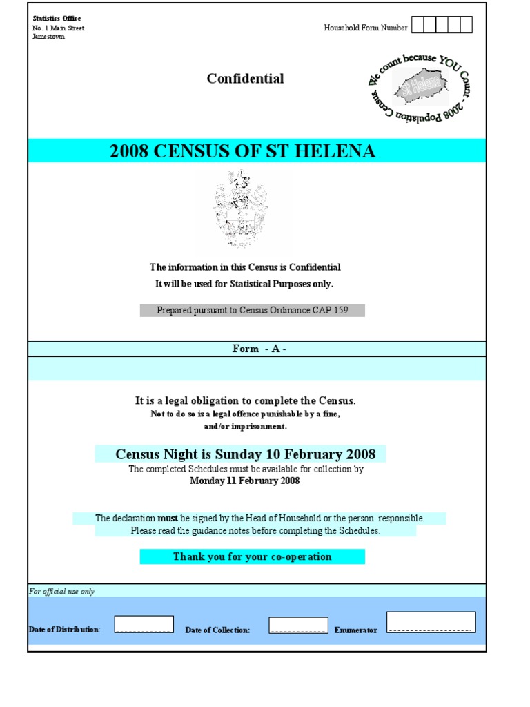 2008 Census of ST Helena | PDF | Census | Academic Degree