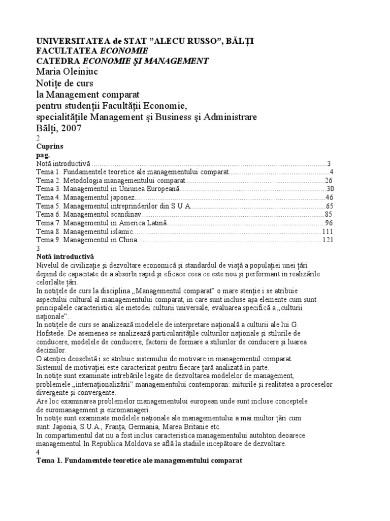 Management International Comparat | PDF