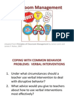 Bump Theory in Classroom Management | PDF | Teaching | Teachers