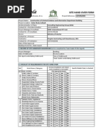 Project Handover Checklist | PDF | Power Inverter | Alternating Current