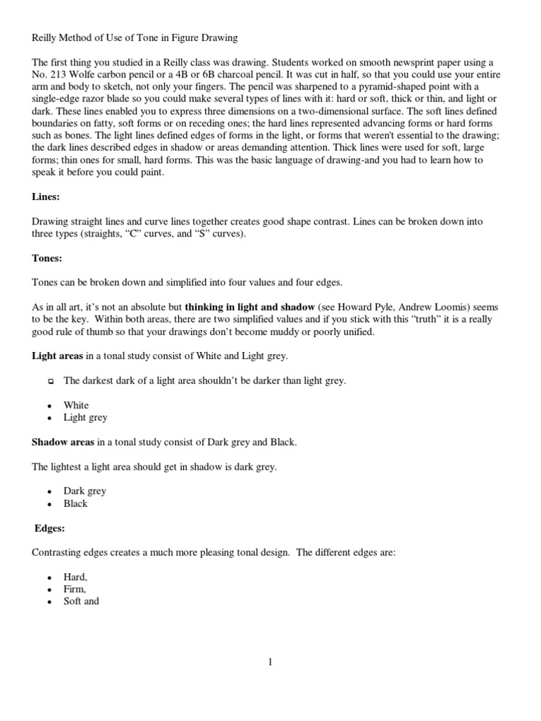 Reilly Method in Drawing and Painting | PDF | Shadow | Drawing
