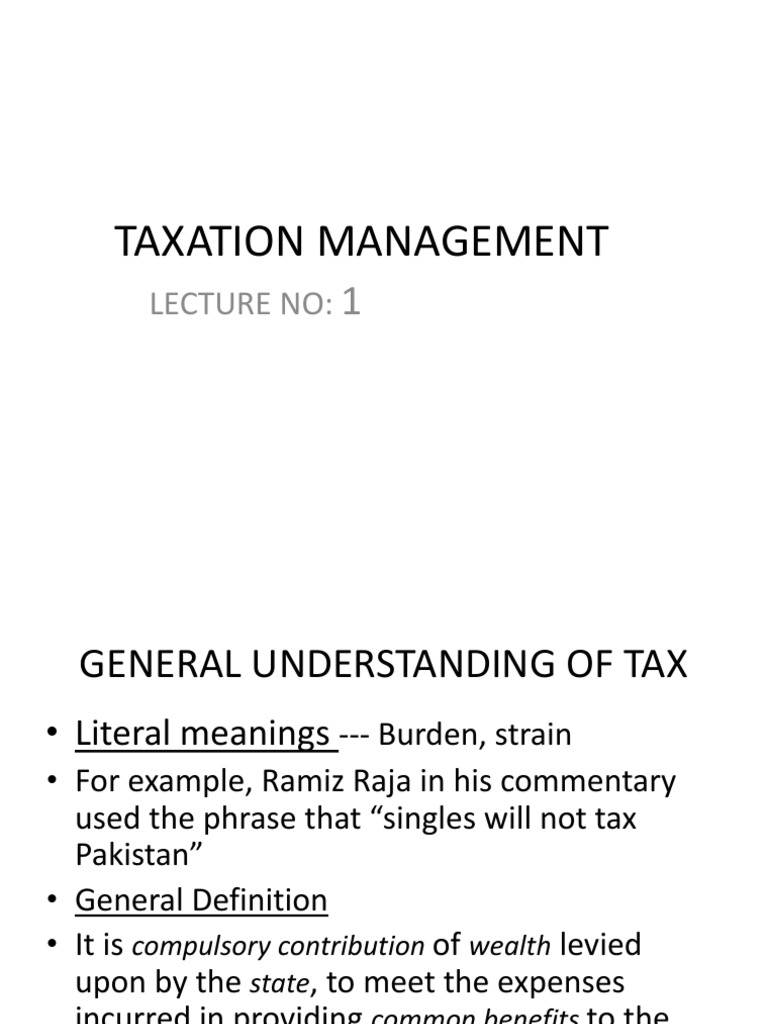 Taxation Management | PDF | Government Budget Balance | Fiscal Policy