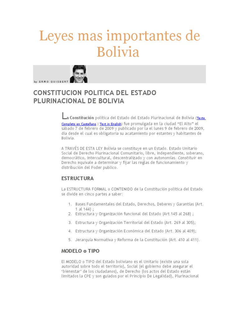 Leyes De Bolivia Pdf - Image to u Leyes De Bolivia Pdf - Image to u
