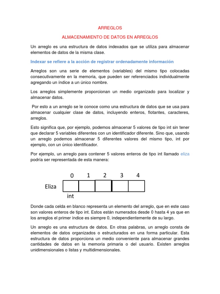 Almacenamiento de Datos en Arreglos Estudiantes2 | PDF | C ++ | Dimensión