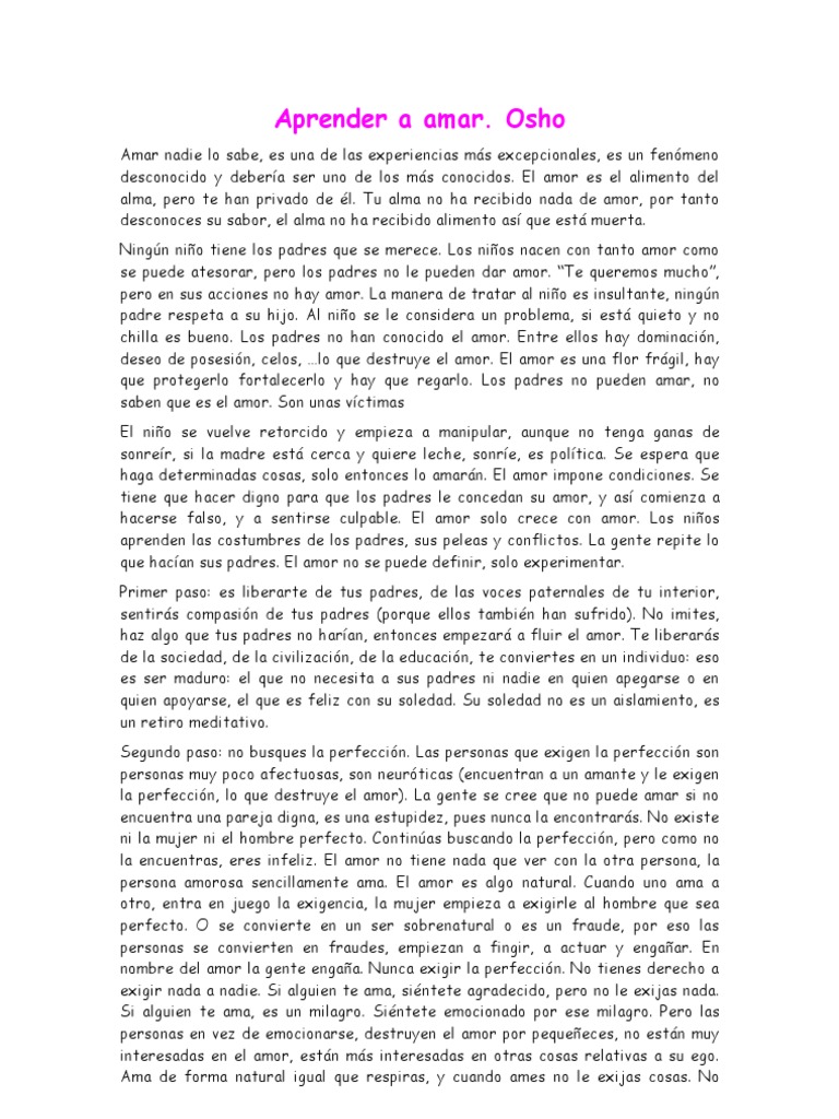 Aprender A Amar | PDF | Soledad | Sufrimiento