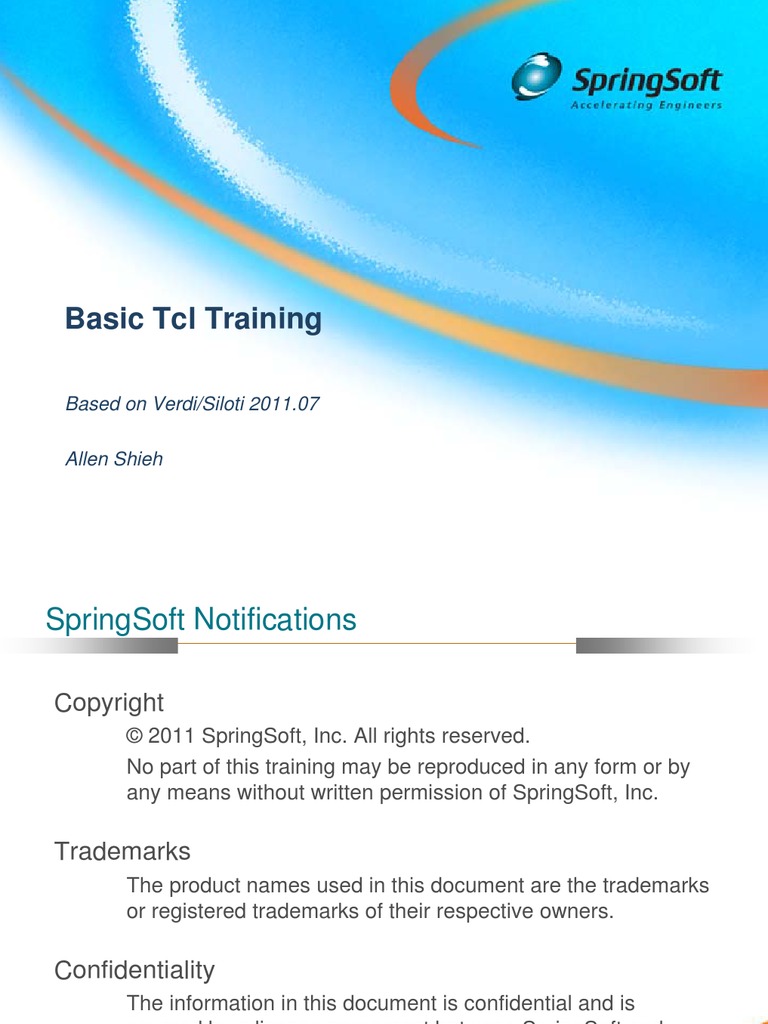 TCL Training Verdi 201107 | PDF | Array Data Type | String (Computer Science)