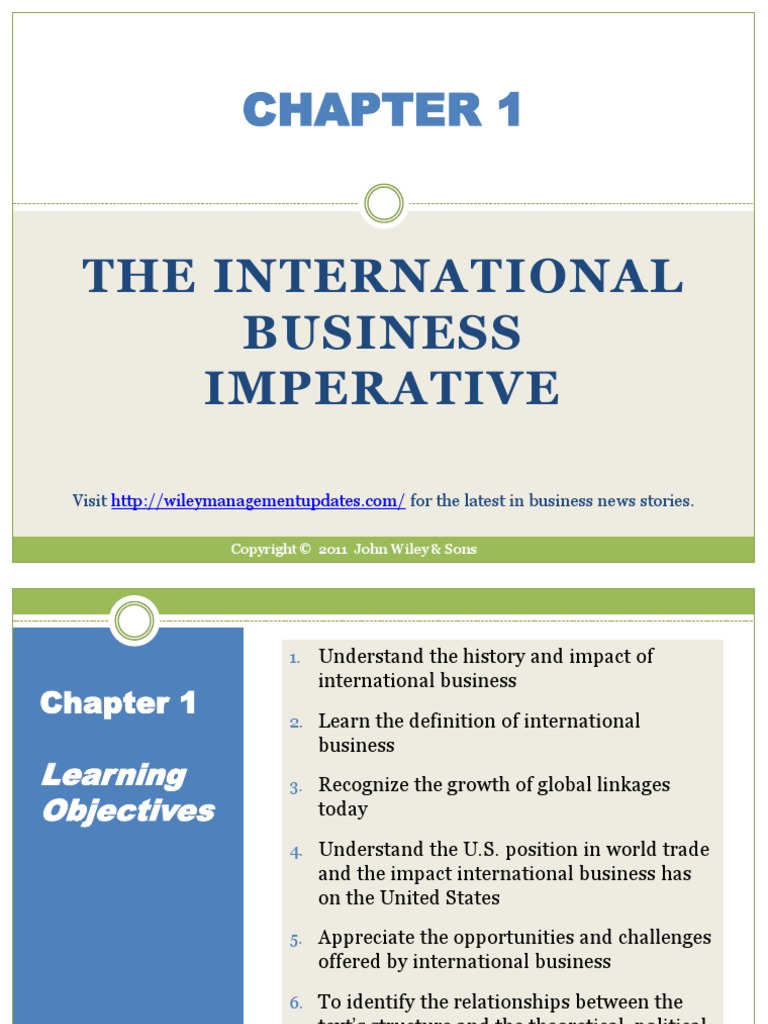 The International Business Imperative | PDF | International Business ...