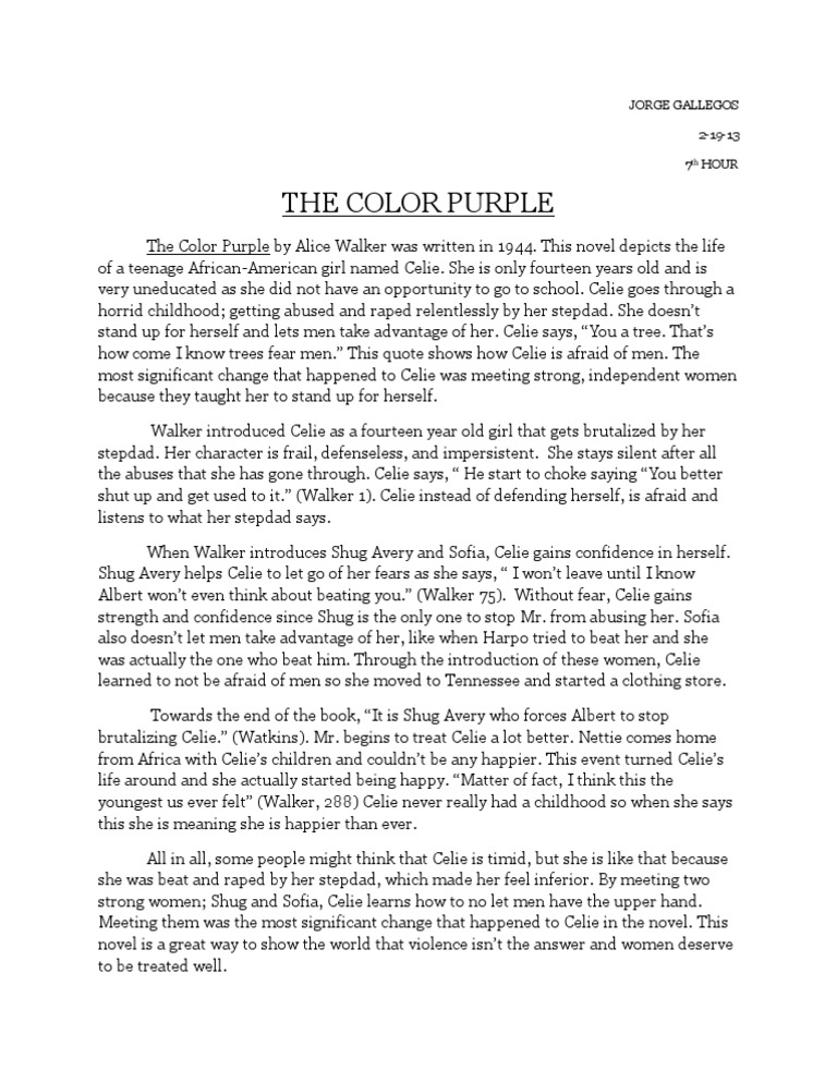 The Color Purple | PDF