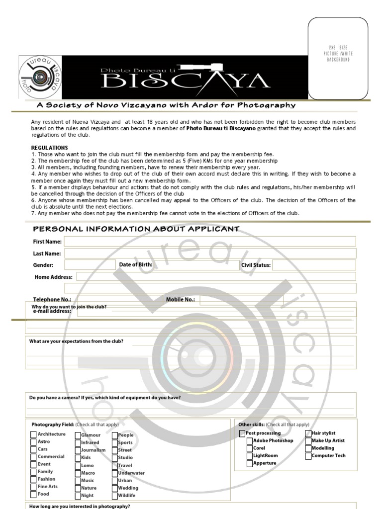 PBB Application Form | PDF | Model (People) | Fee