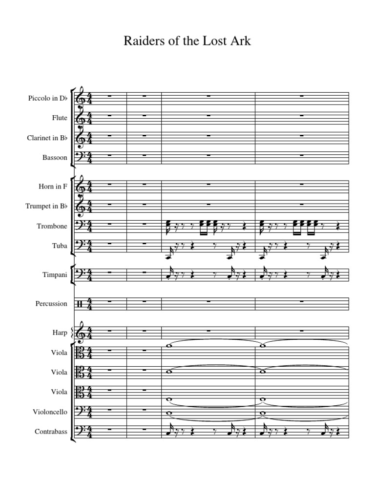John Williams - Raiders of The Lost Ark | PDF | Orchestral Music ...