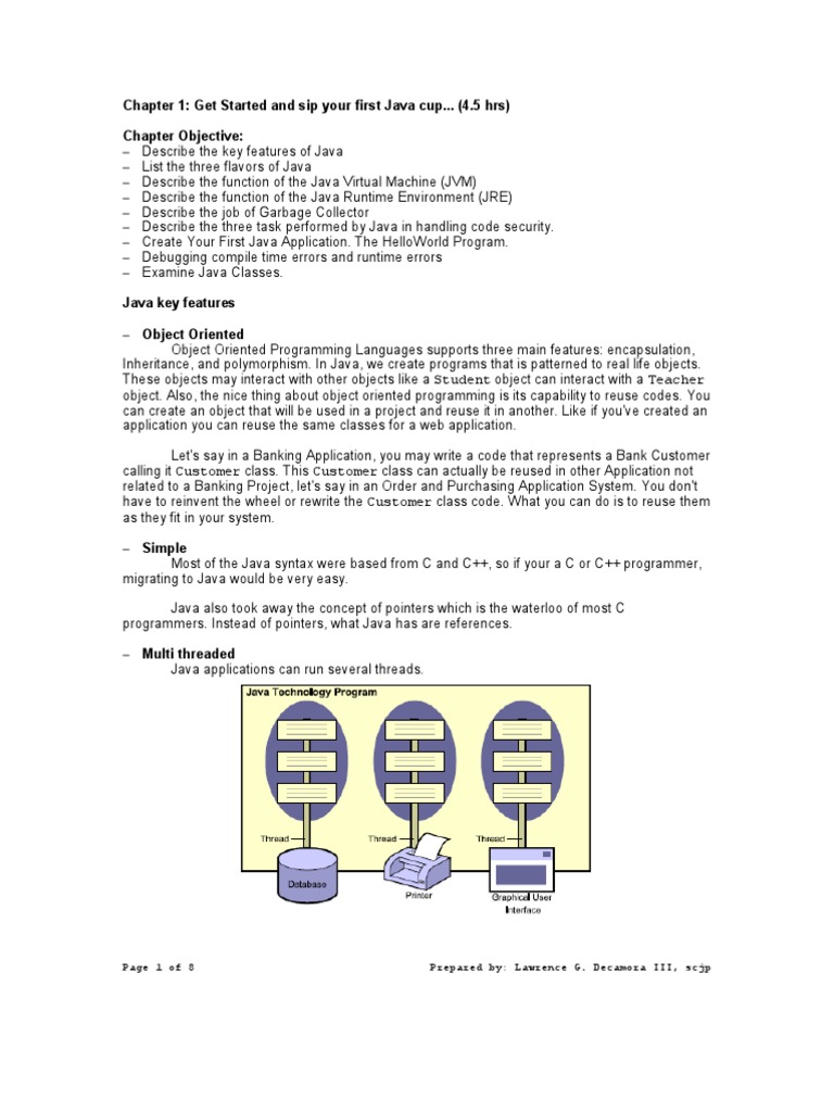 Java Cup Ch1 Java Virtual Machine Java Programming Language
