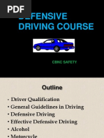 Powerpoint Defensive Driving | PDF | Driving | Traffic Collision