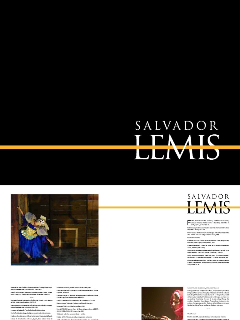 Salvador Lemis | PDF | Teatro | Publicación
