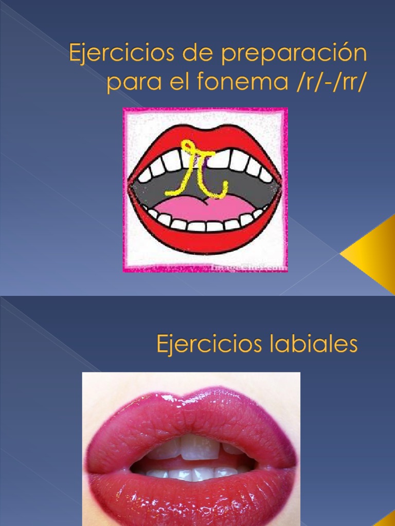 Ejercicios de preparación para el fonema r