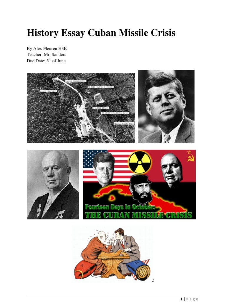 History Essay Cuban Missile Crisis | PDF | John F. Kennedy | Nikita ...