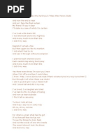 Frank Sinatra My Way Lyrics | PDF