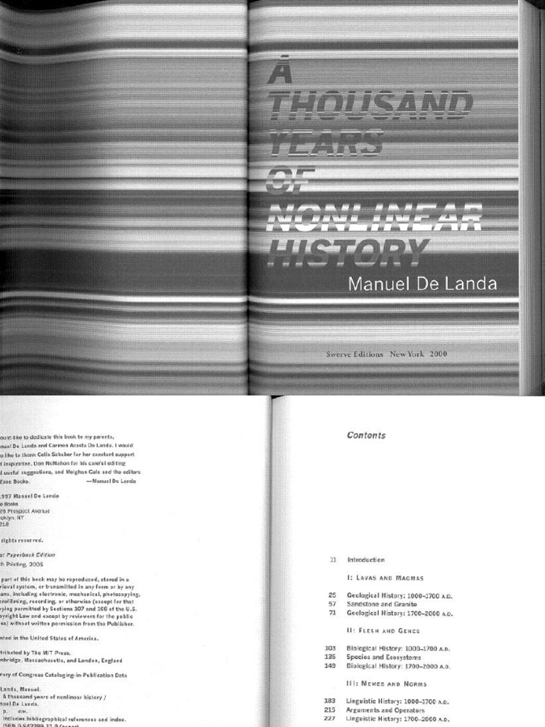 DeLanda Manuel A Thousand Years of Nonlinear History No OCR | PDF