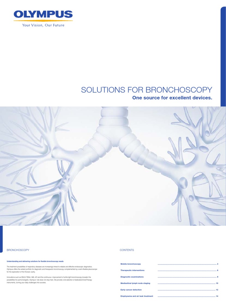 Solutions for Bronchoscopy Brochure 0001 v1 en 2012 | Endoscopy | Biopsy