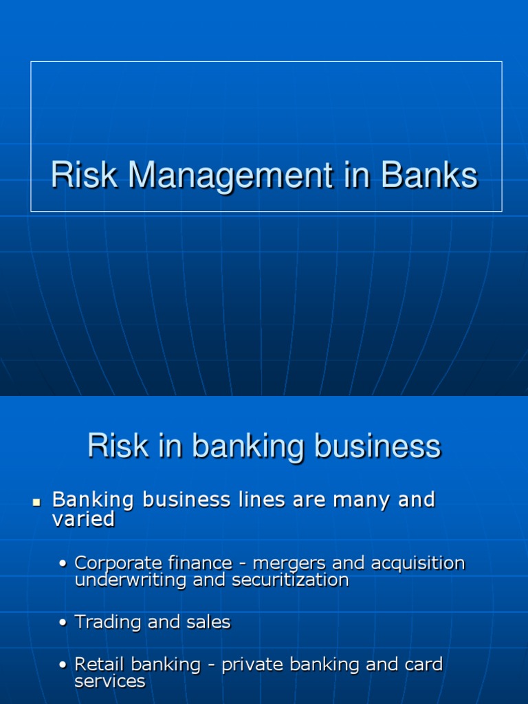 Risk Management in Banks00001 | PDF | Financial Risk | Banks