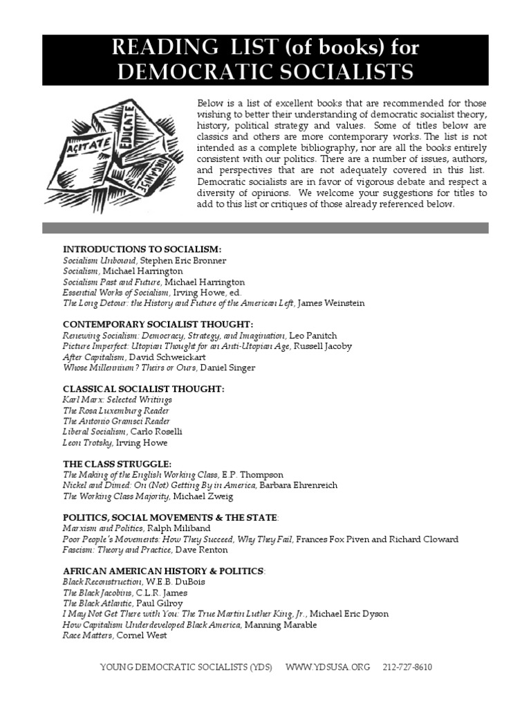 Reading List Books For Democratic Socialists | PDF | Socialism | Marxism