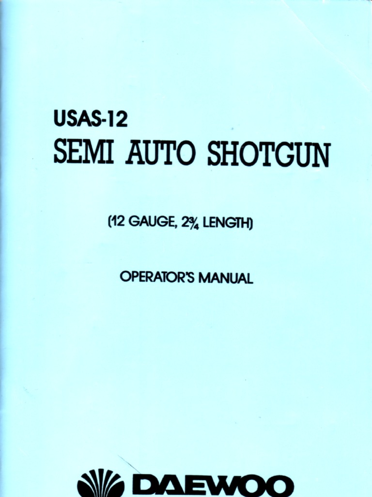Daewoo USAS-12 Shotgun | PDF | Foreign Language Studies