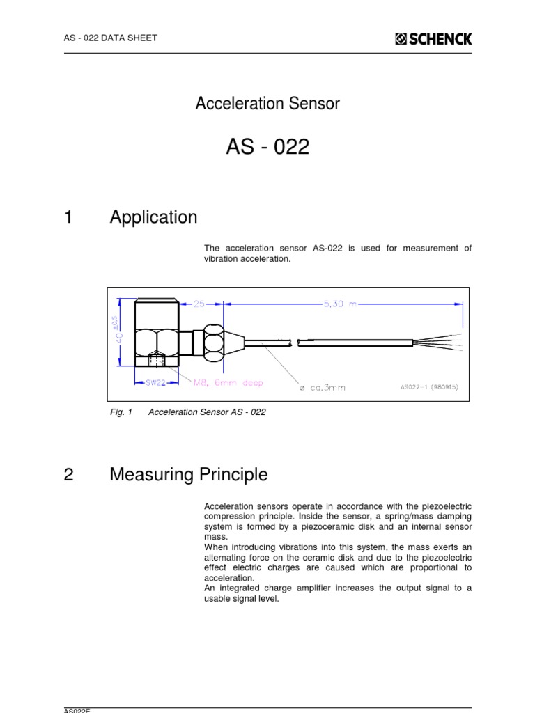 As 022 | PDF | Accelerometer | Piezoelectricity
