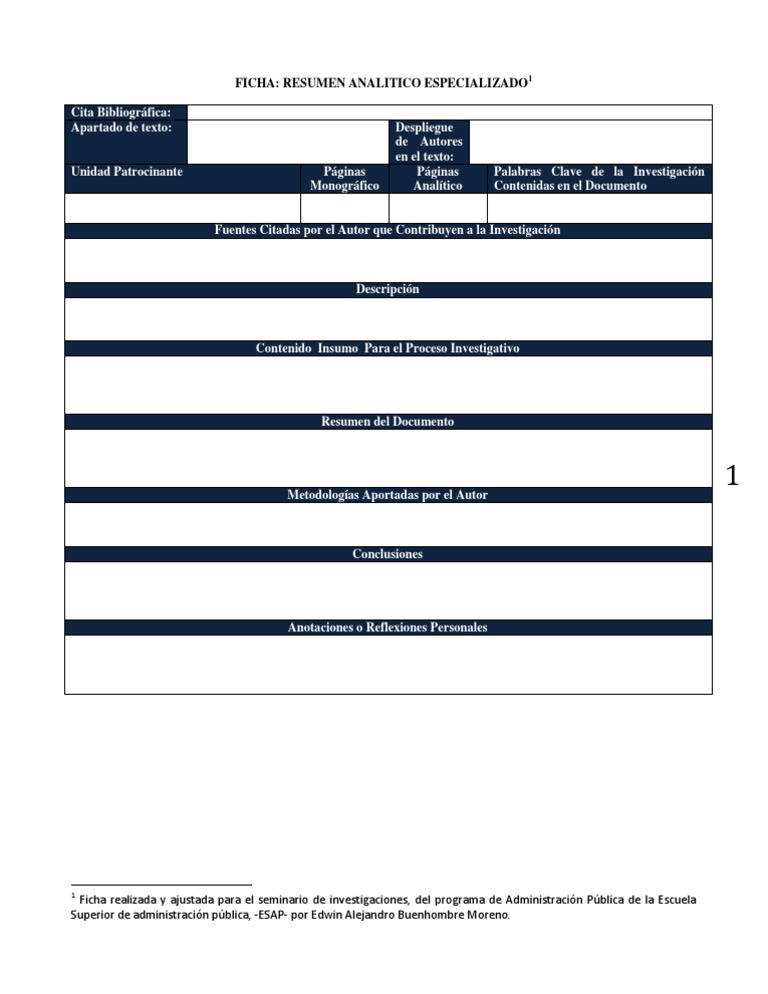 Ejemplo Ficha RAE | PDF