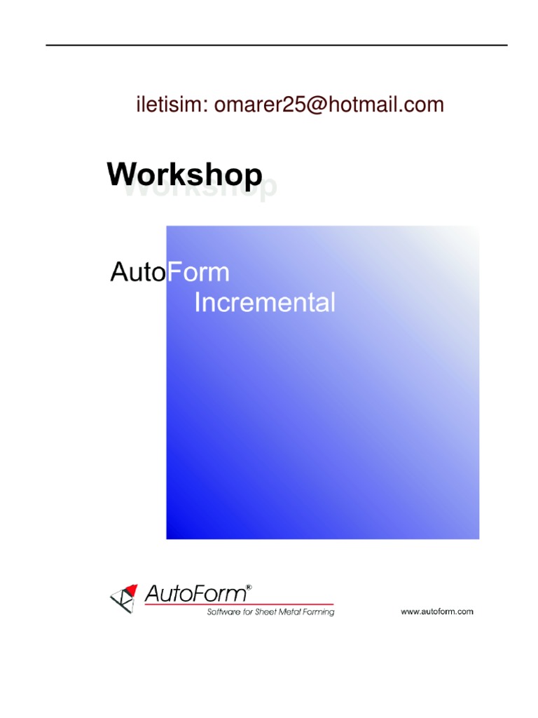 AutoForm Incremental | PDF | Sheet Metal | Simulation