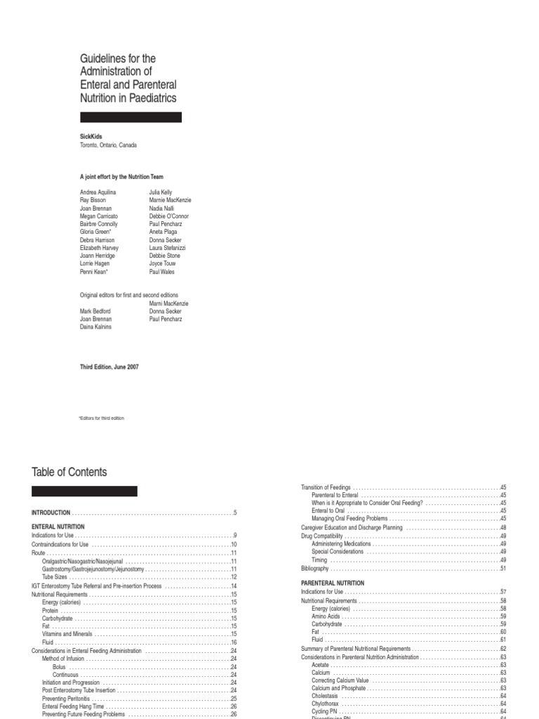 19499 Enteral Parenteral Nutrition Pdf