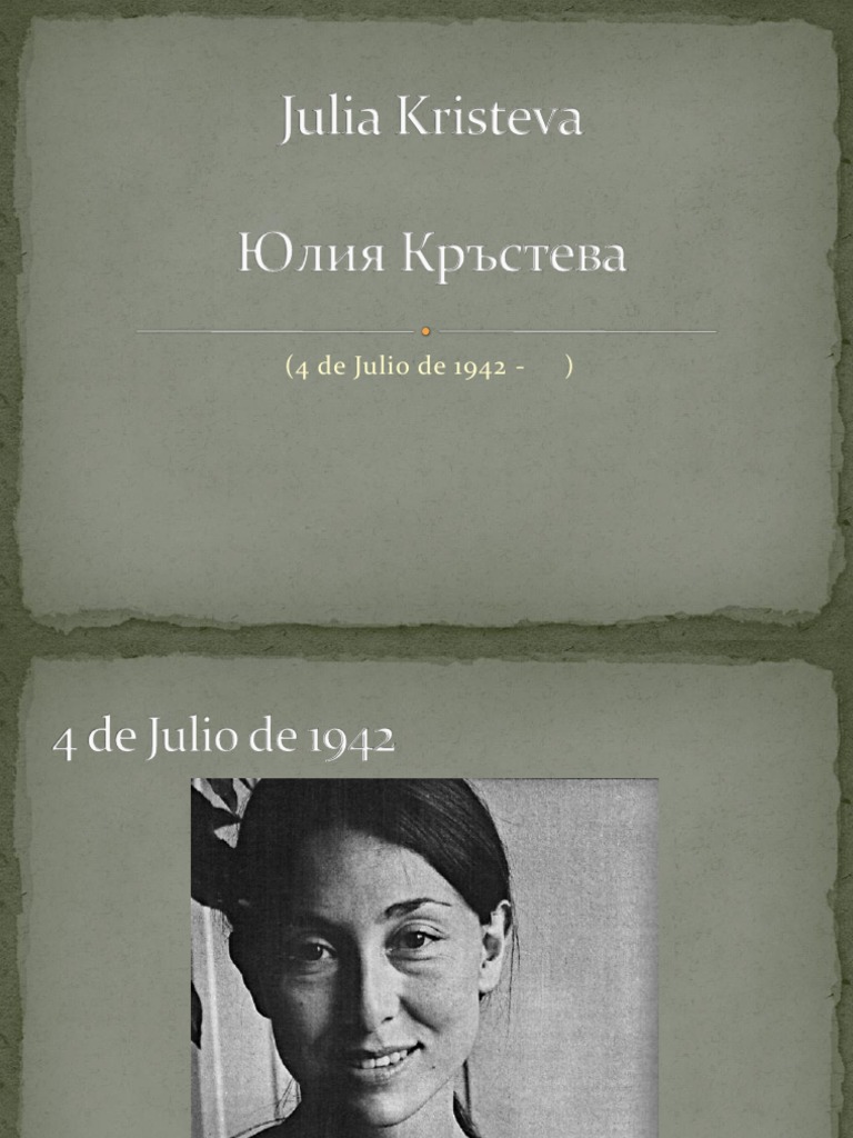 Julia Kristeva: Semanálisis y Feminismo | PDF | Clásicos