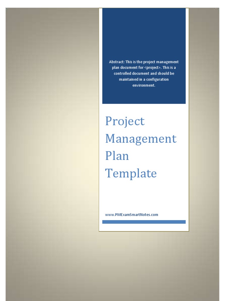 Project Management Plan Template | PDF | Project Management | Leadership