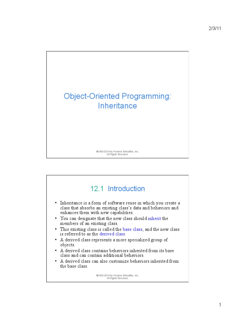 04 IntroToC Part 3 Inheritance | Download Free PDF | Inheritance (Object Oriented Programming ...