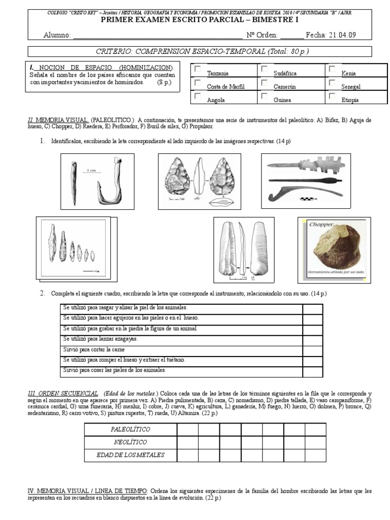 Epeii Bim I Homin Prehist 4b | PDF | Homo | Evolución humana