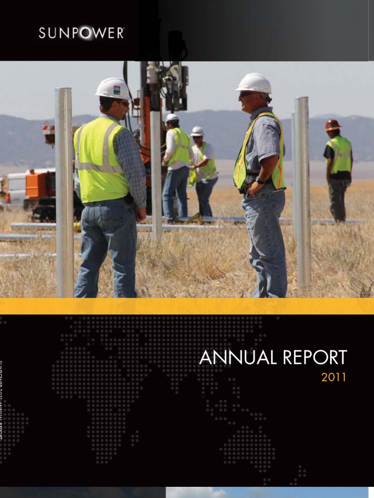SunPower 2011 Annual Report FINAL | PDF | Solar Cell | Solar Power