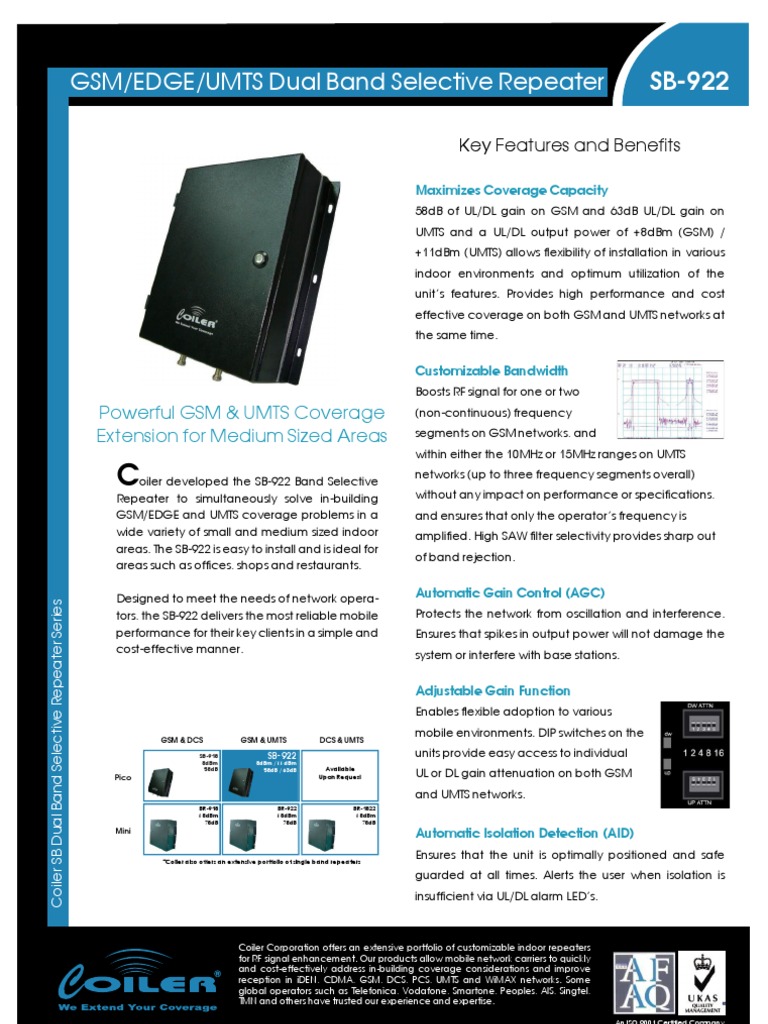 SB-922 v2.02 | PDF | Gsm | Telecommunications Engineering