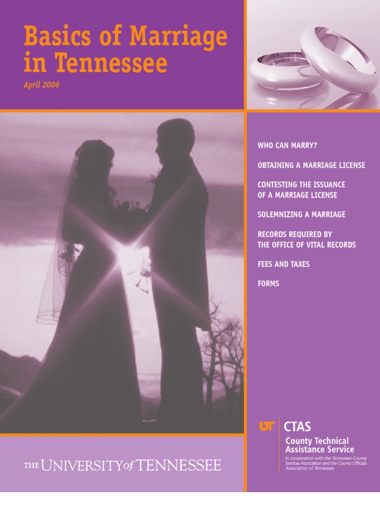 Tennessee Marriage License Guide | PDF | Marriage License | Marriage