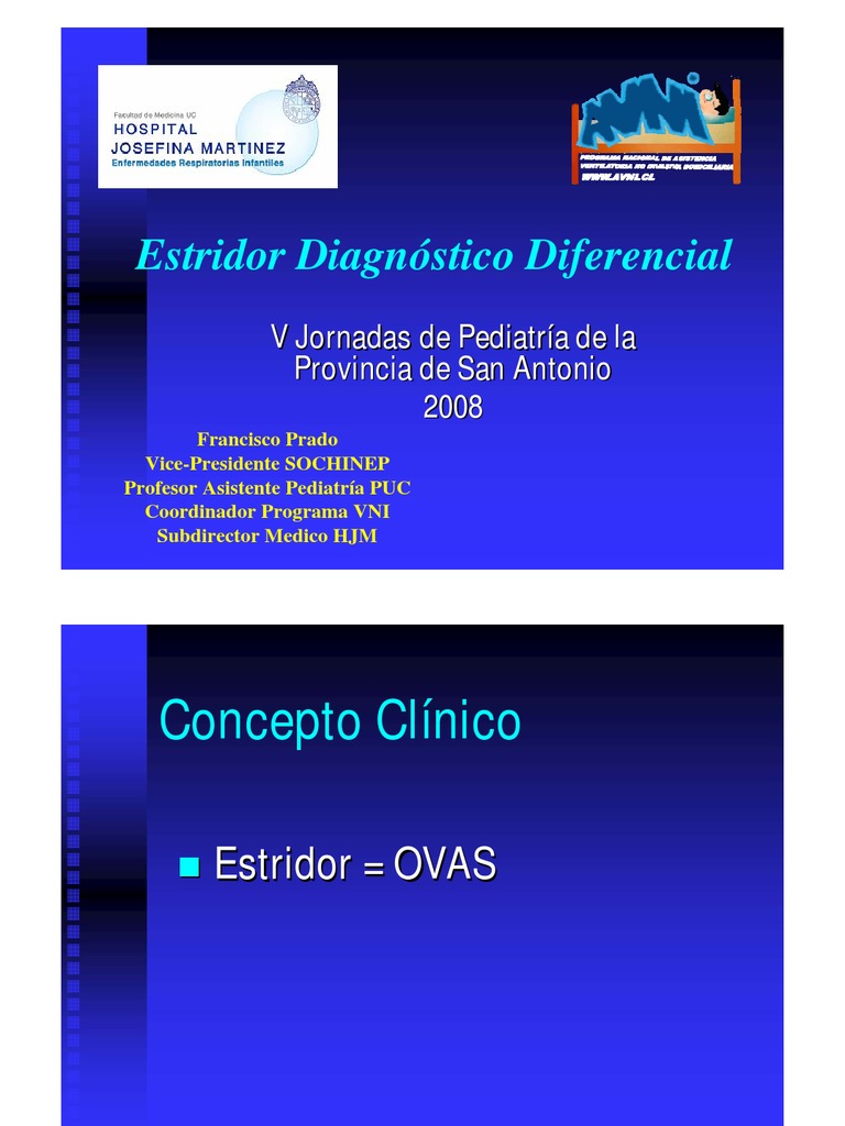 ESTRIDOR DIAGNOSTICO DIFERENCIAL