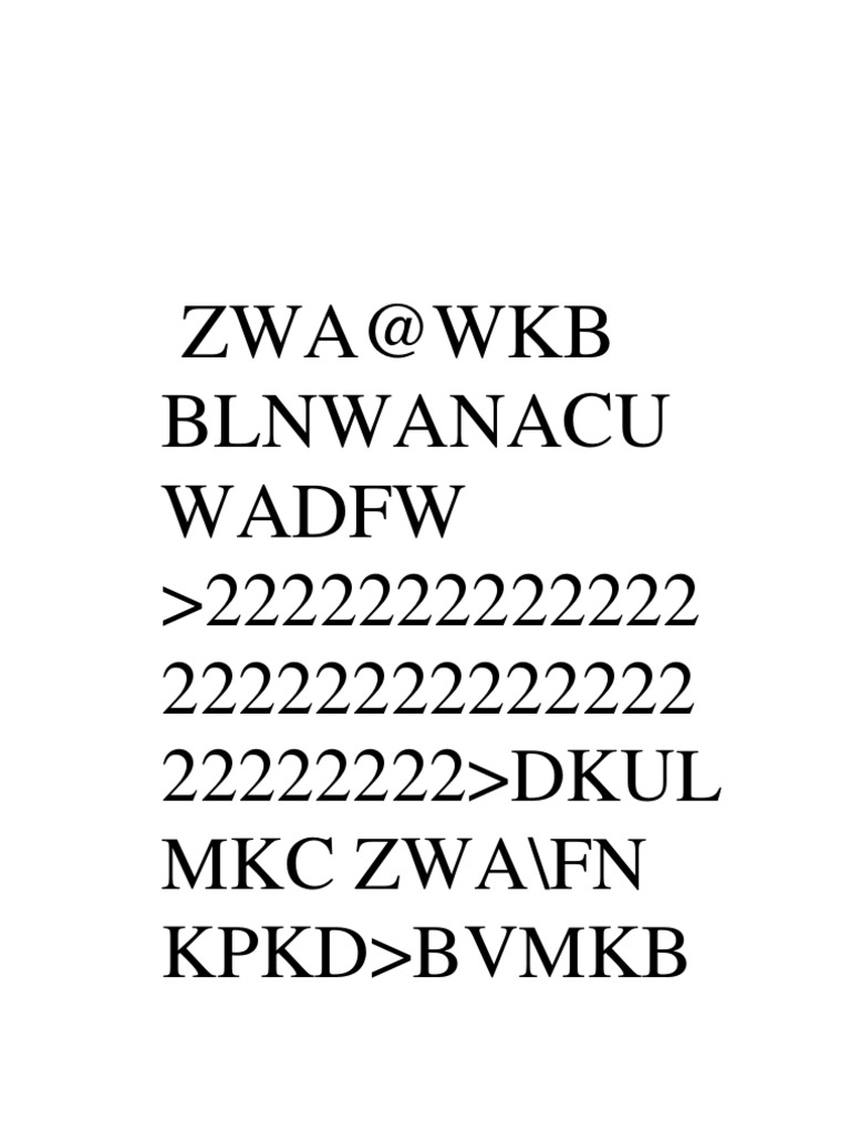 Zwa@Wkb Blnwanacu Wadfw: 2222222222222 22222222222222 22222222 DKUL MKC Zwa/Fn KPKD BVMKB | PDF