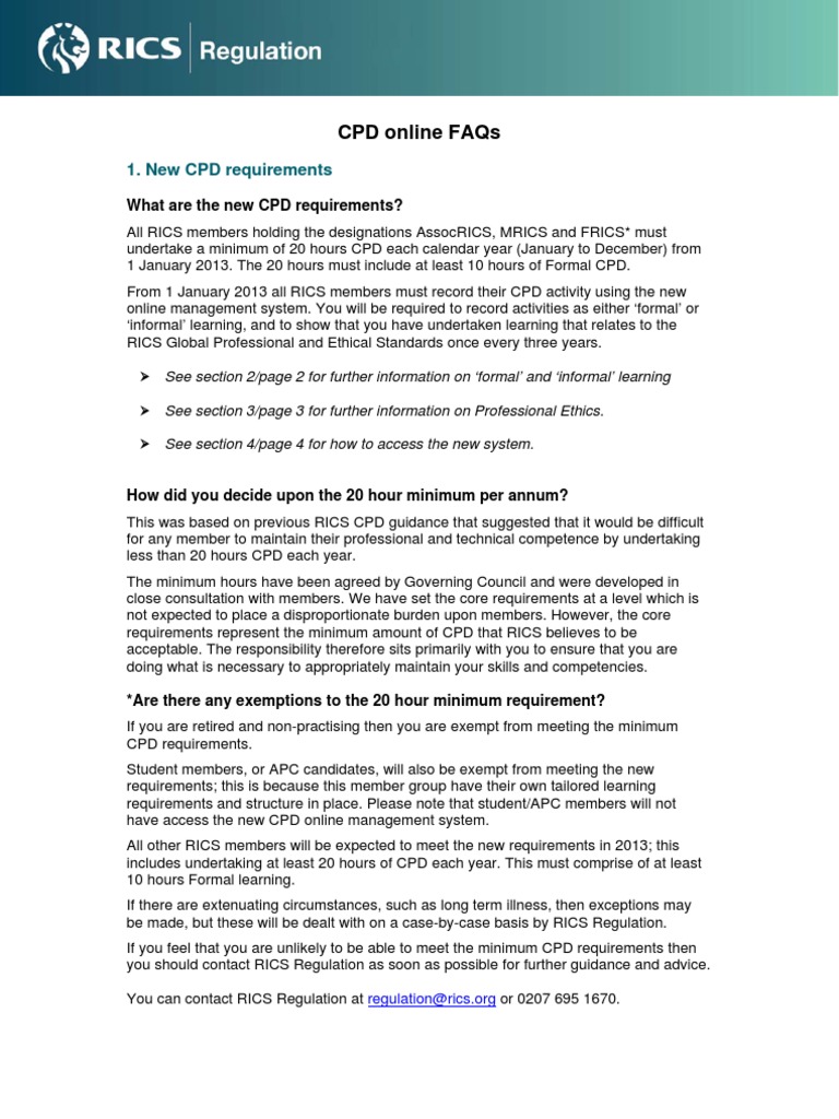 An Introduction to the New Continuing Professional Development ...