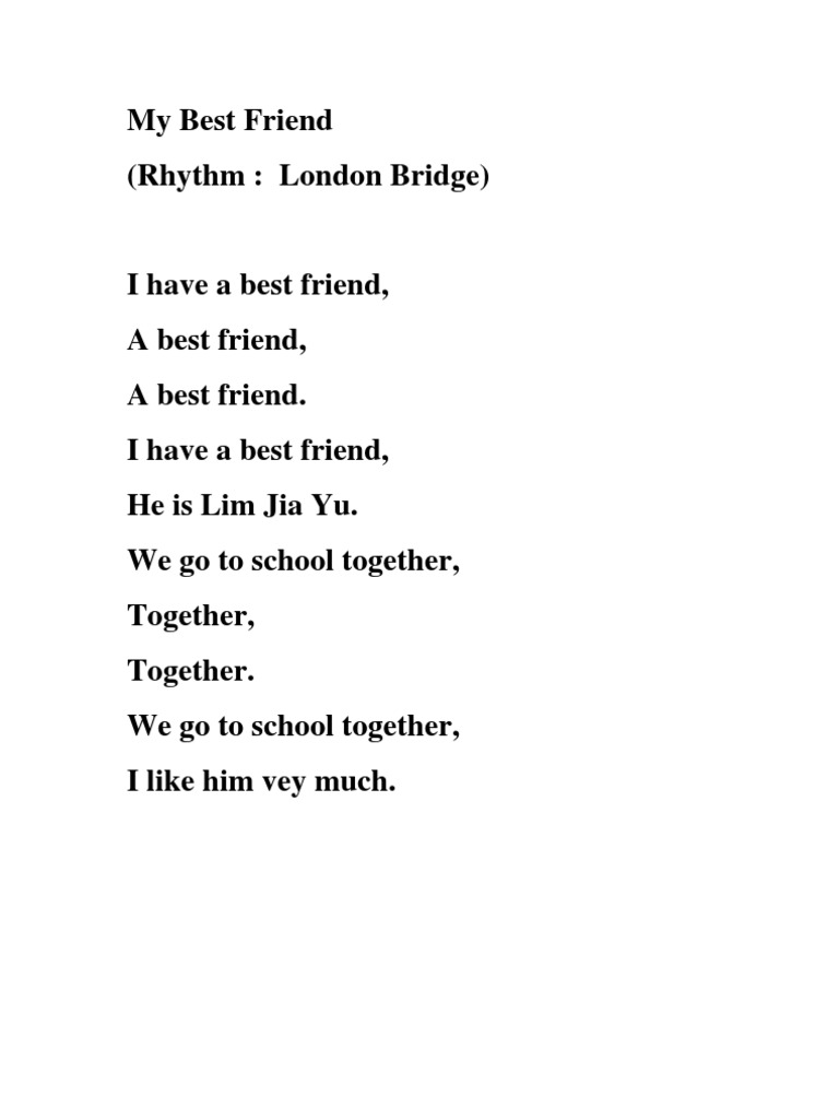 My Best Friend Song Lyrics | PDF | Art