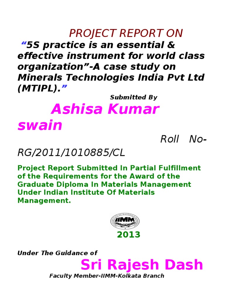 Implementing Continuous Improvement through 5S: A Case Study on the ...