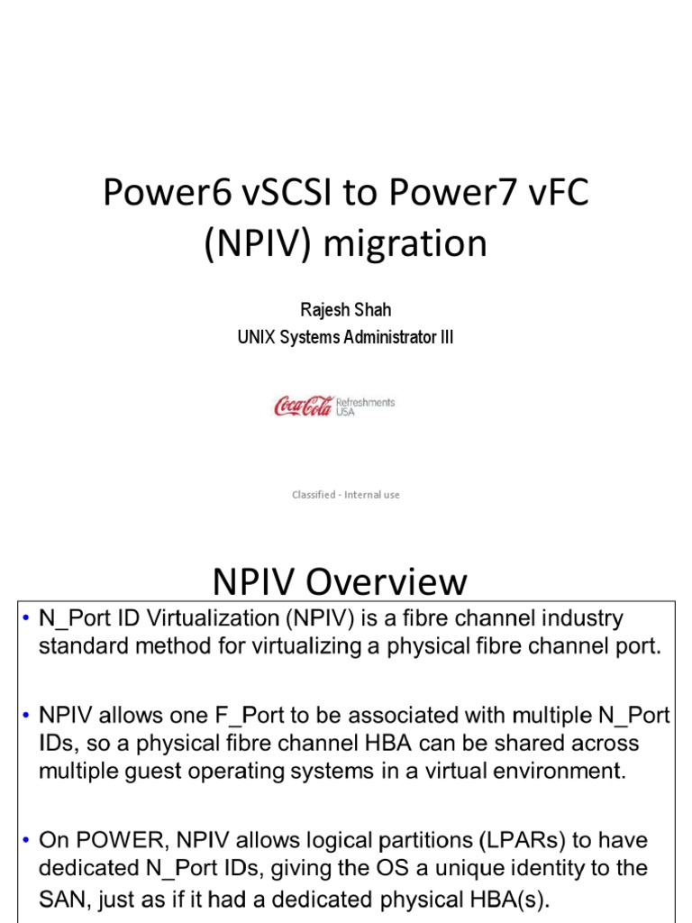 vSCSI To VFC (NPIV) Migration | PDF | Booting | Server (Computing)