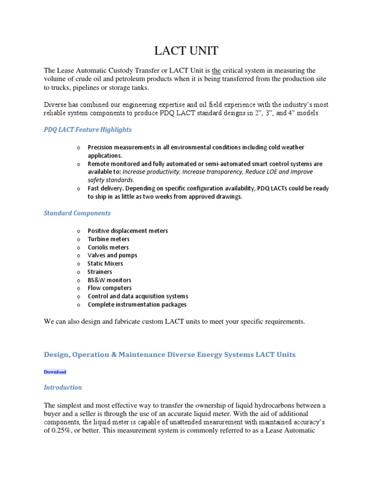 Lact Unit | PDF | Pump | Valve
