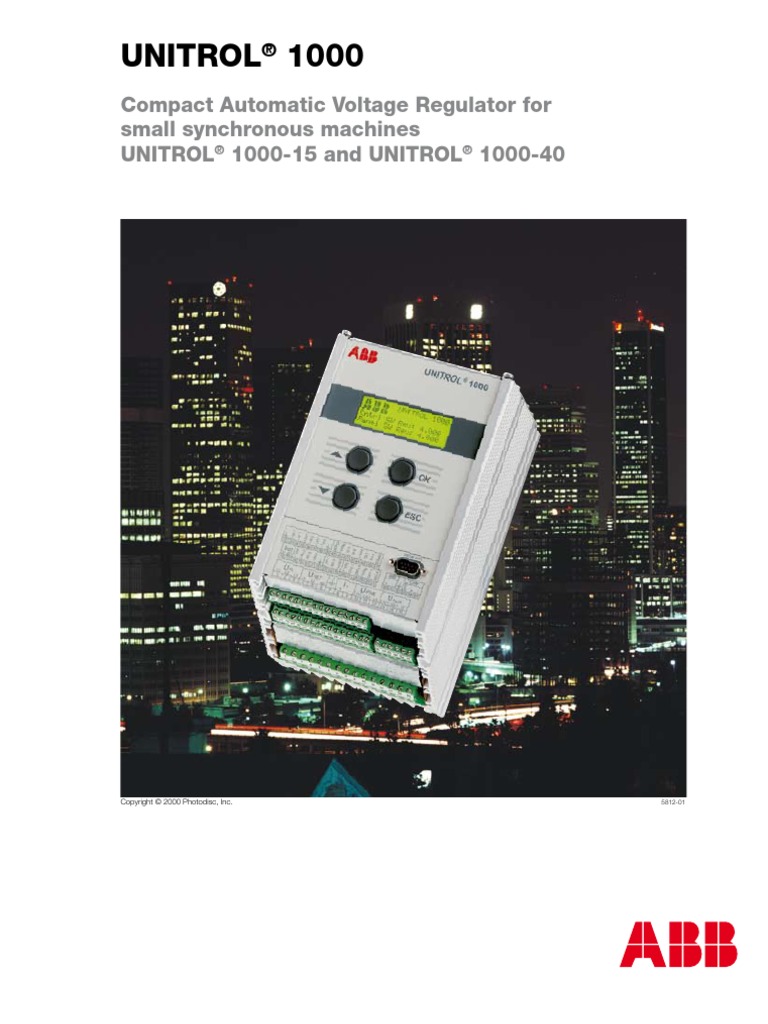 Avr Abb 1000 Unitrol | PDF | Analog To Digital Converter | Electrical Engineering