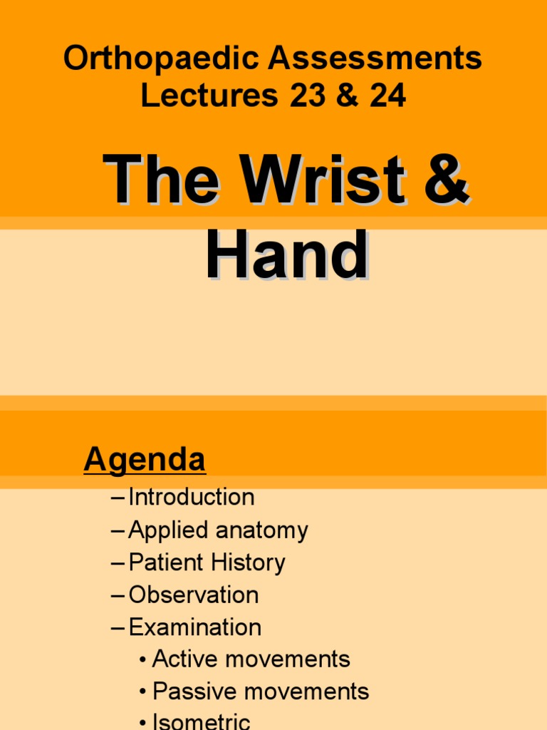 Wrist & Hand | Hand | Anatomical Terms Of Motion
